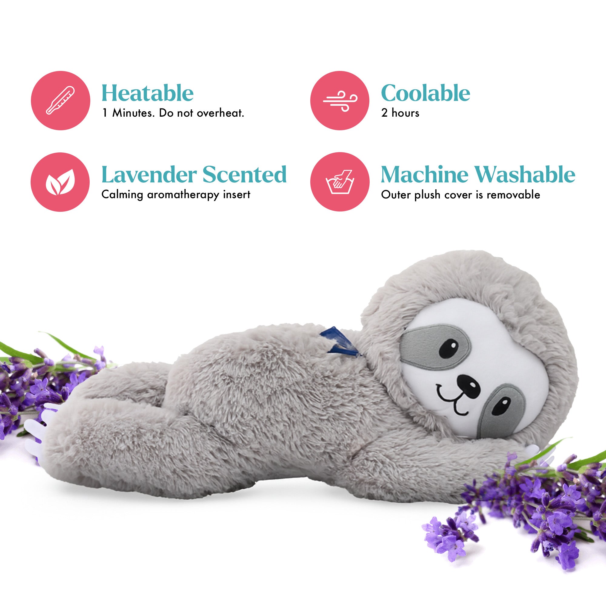 Lilly's Love Heatable & Coolable Lavender Scented Stuffed Animal - Mic ...